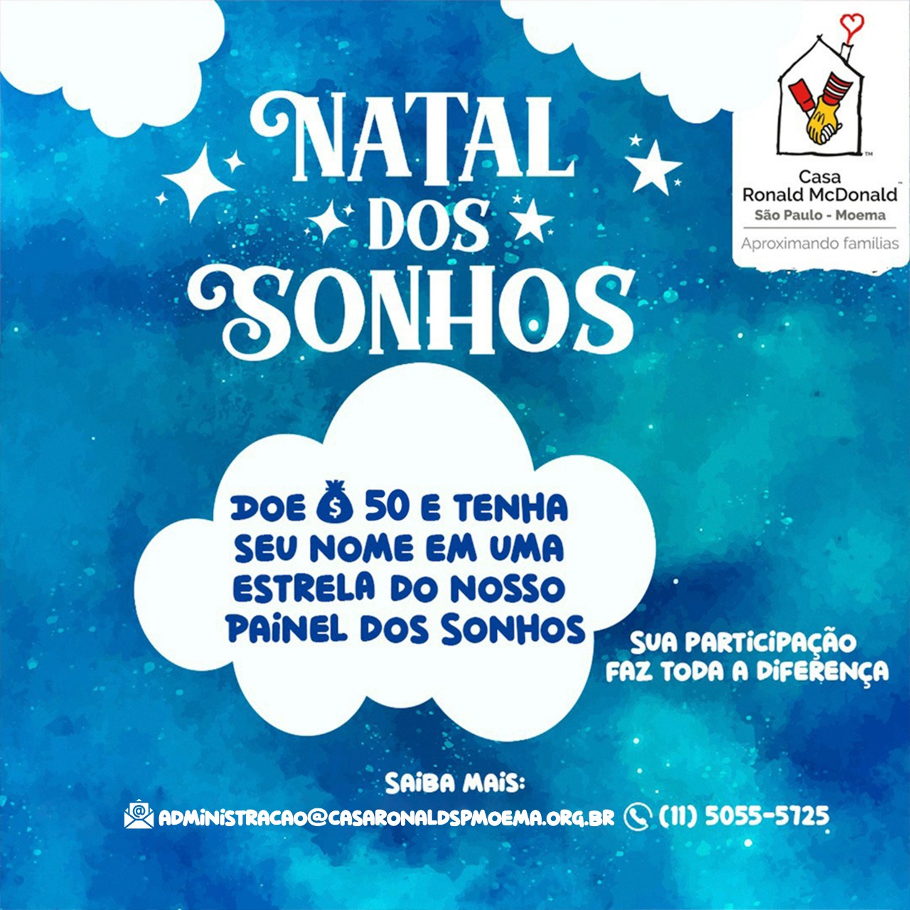 Participe da campanha Natal dos Sonhos 2022 - Casa Ronald McDonald São ...